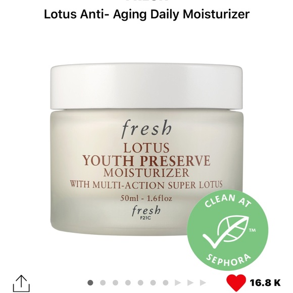 fresh | Other | New Fresh Lotus Youth Preserve Moisturizer | Poshmark